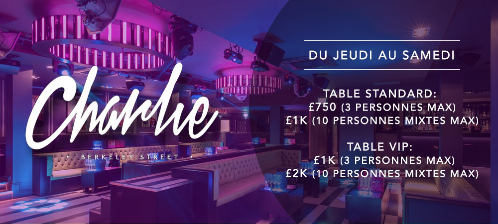 Réservation de Table VIP à LONDRES